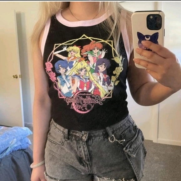 Sailor Moon | Tops | Sailor Moon Cropped Tank Top | Poshmark